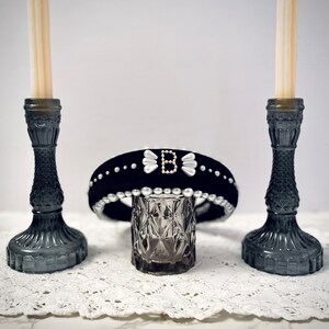 Queen Anne Crown - Handmade Headpiece - Black Luxury Headband - Jeweled ...