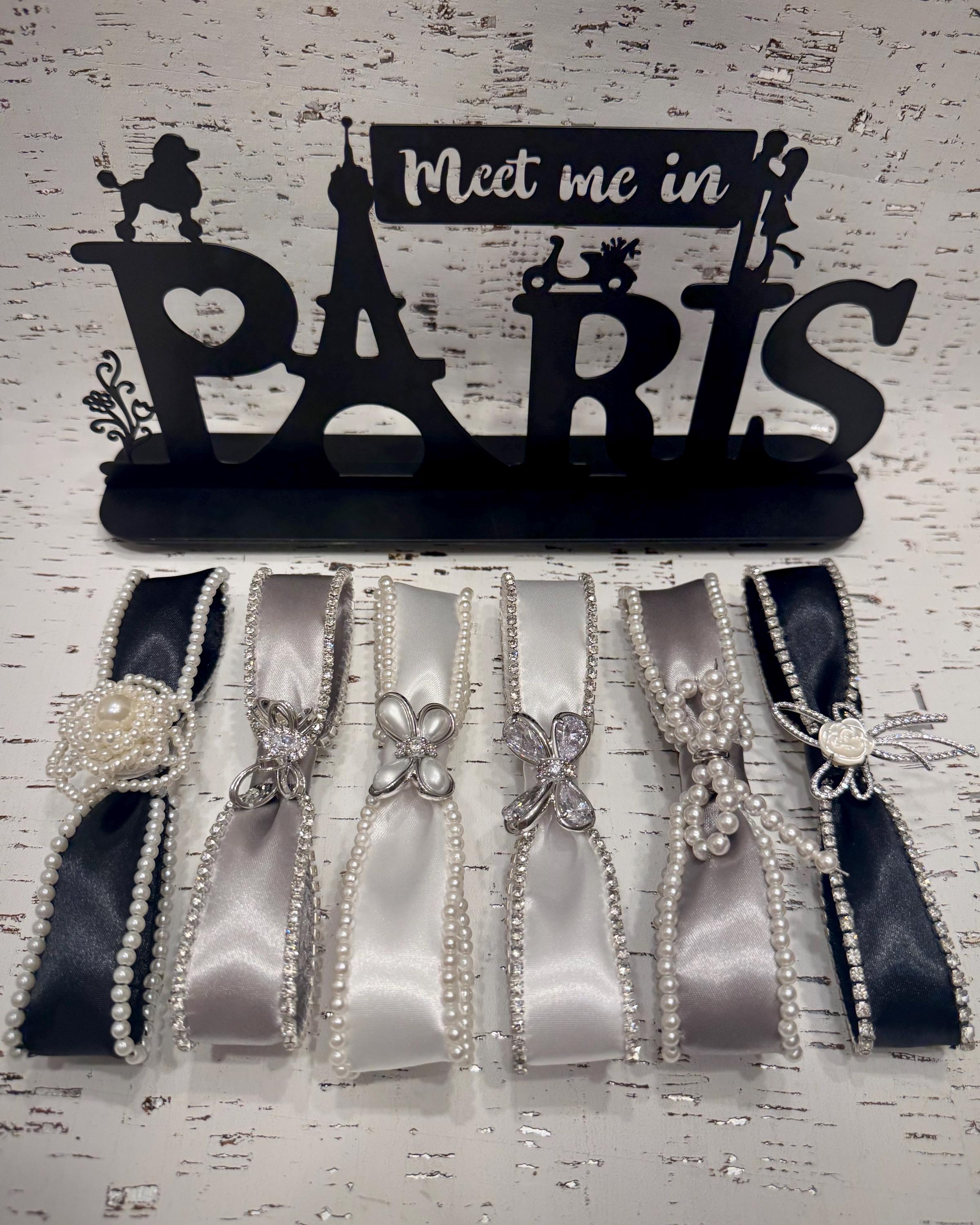 Petit Royal Bows - Emily in Paris - White, Grey & Black Bows - Luxury ...