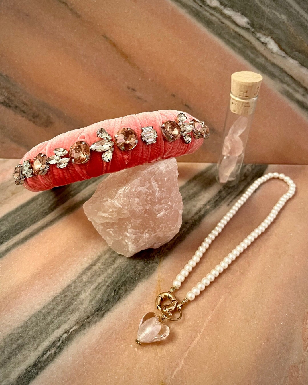 Queen Charlotte Crown - Handmade Headpiece - Pink Luxury Headband ...