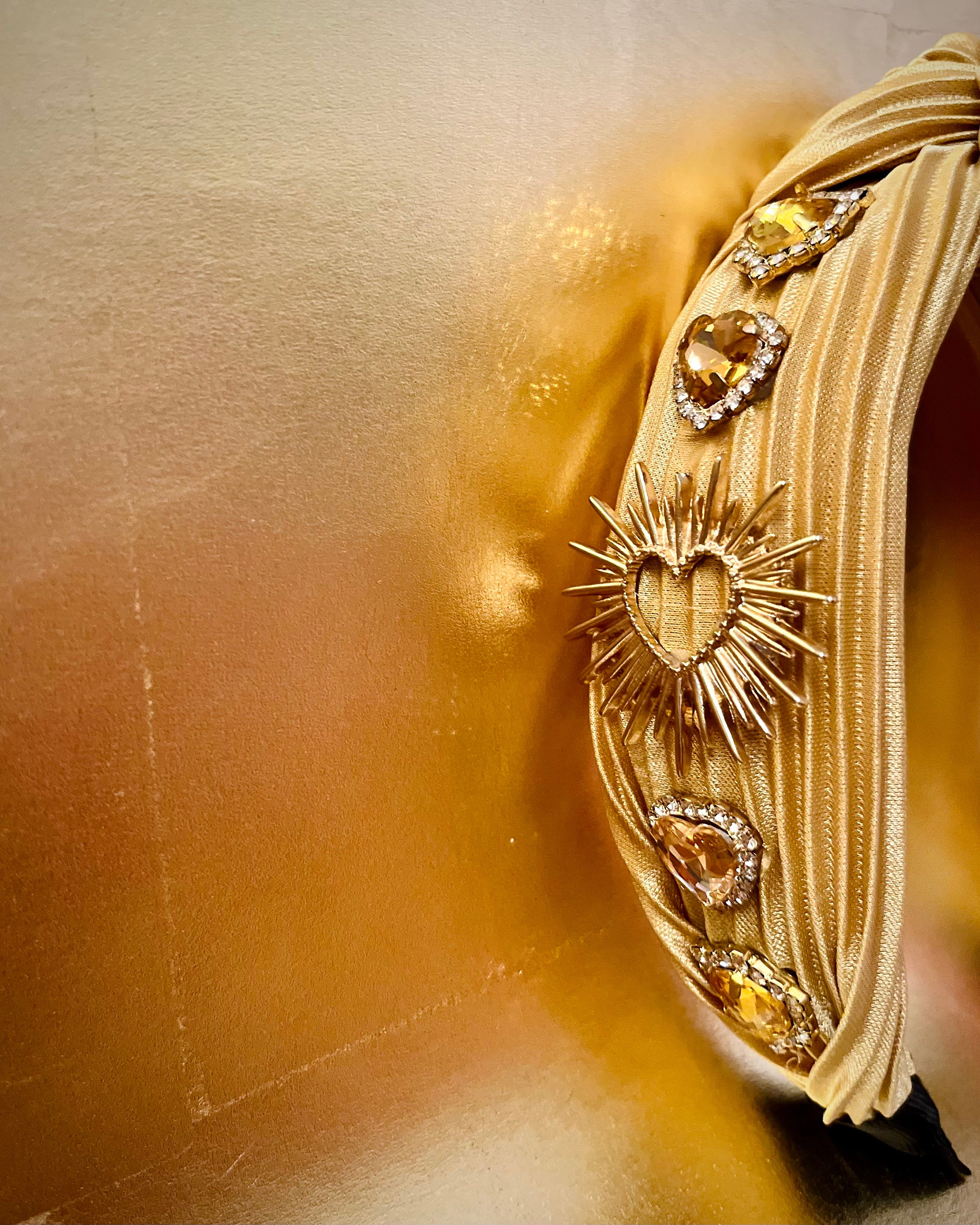 Queen Jetsun Crown - Handmade Headpiece - Yellow Luxury Headband ...