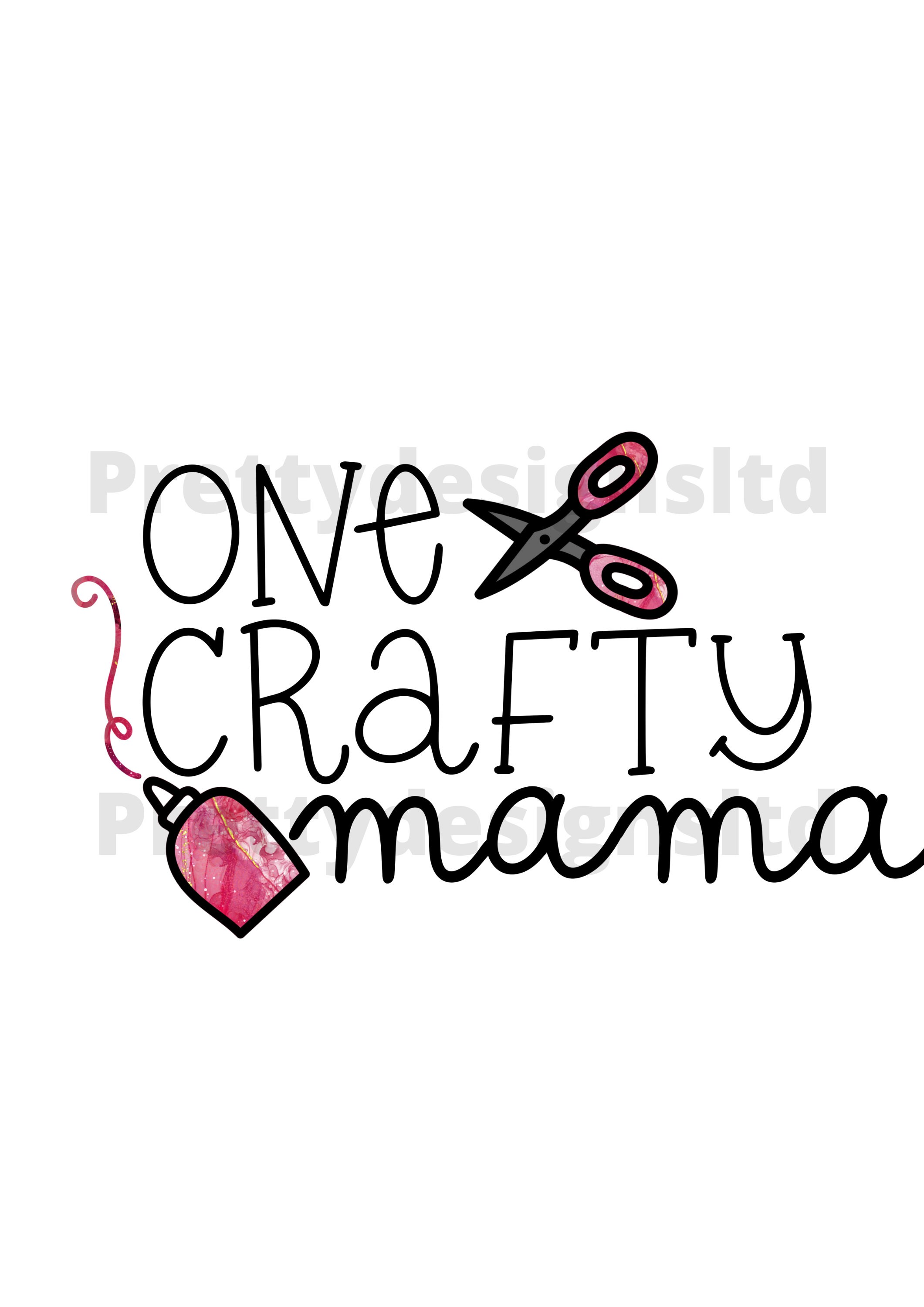 One Crafty Mama Svg Digital Download, Svg Png Dxf Eps, Instant Digital ...