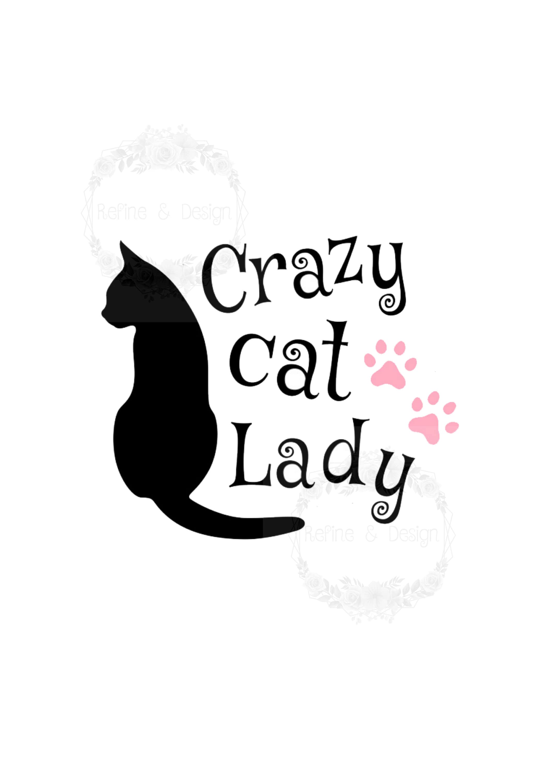 Crazy Cat Lady Svg Digital Download, Svg Png Dxf Eps, Instant Digital ...