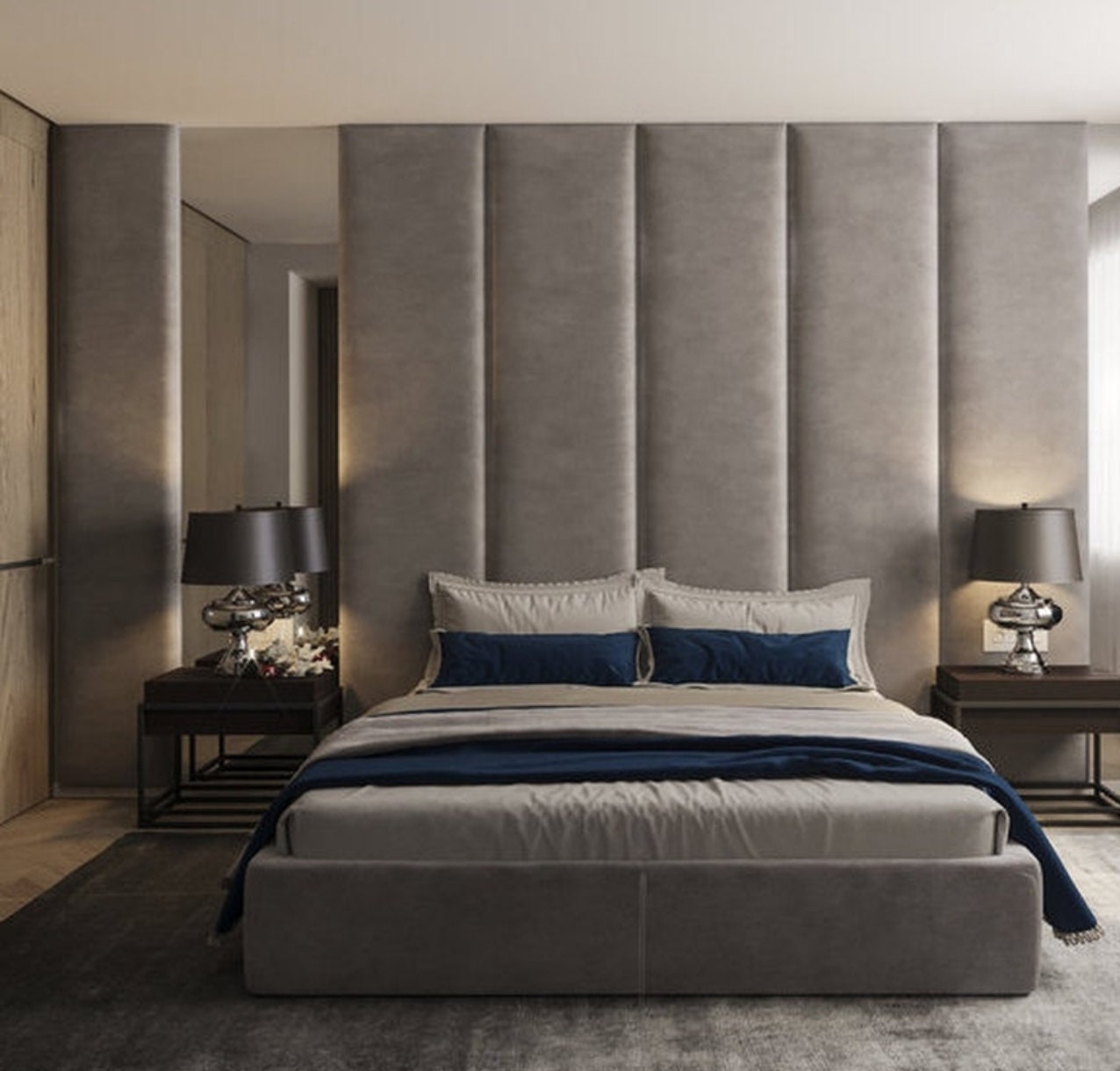 Upholstered Wall Panels, King/ Cal King Headboard, Queen/full/twin ...