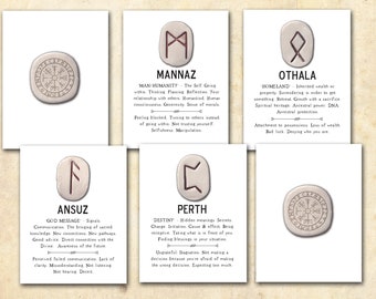 Printable Rune Cards - Etsy