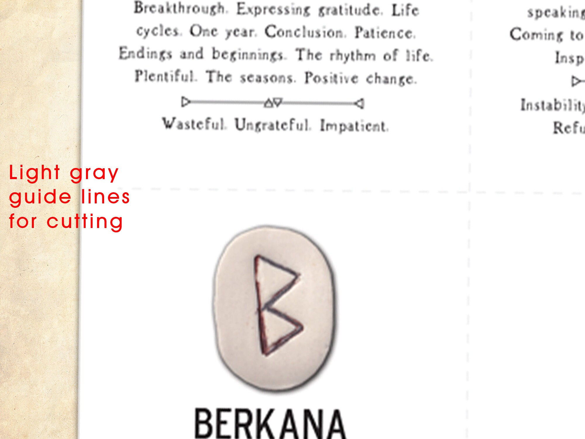 Viking Runes Downloadable Pages to Cut Into Cards Runes - Etsy