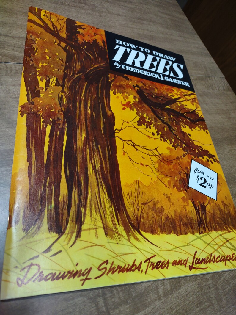 How to Draw Trees, More Trees, and Trees Shrubs Weeds 3 Book Lot by ...