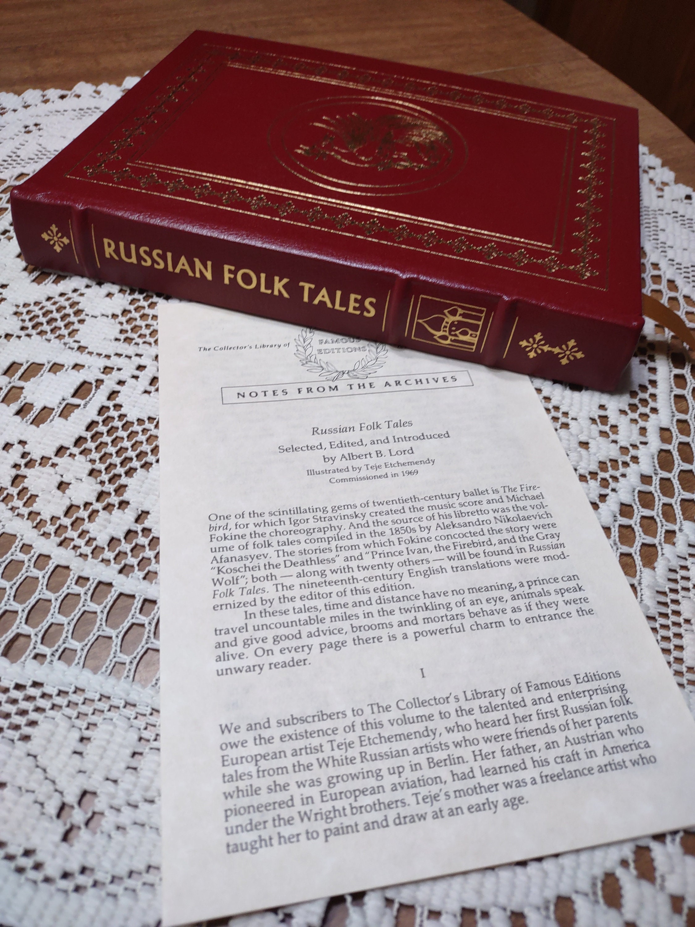 Easton Press Russian Folk Tales Selected, Edited, and Introduced by ...