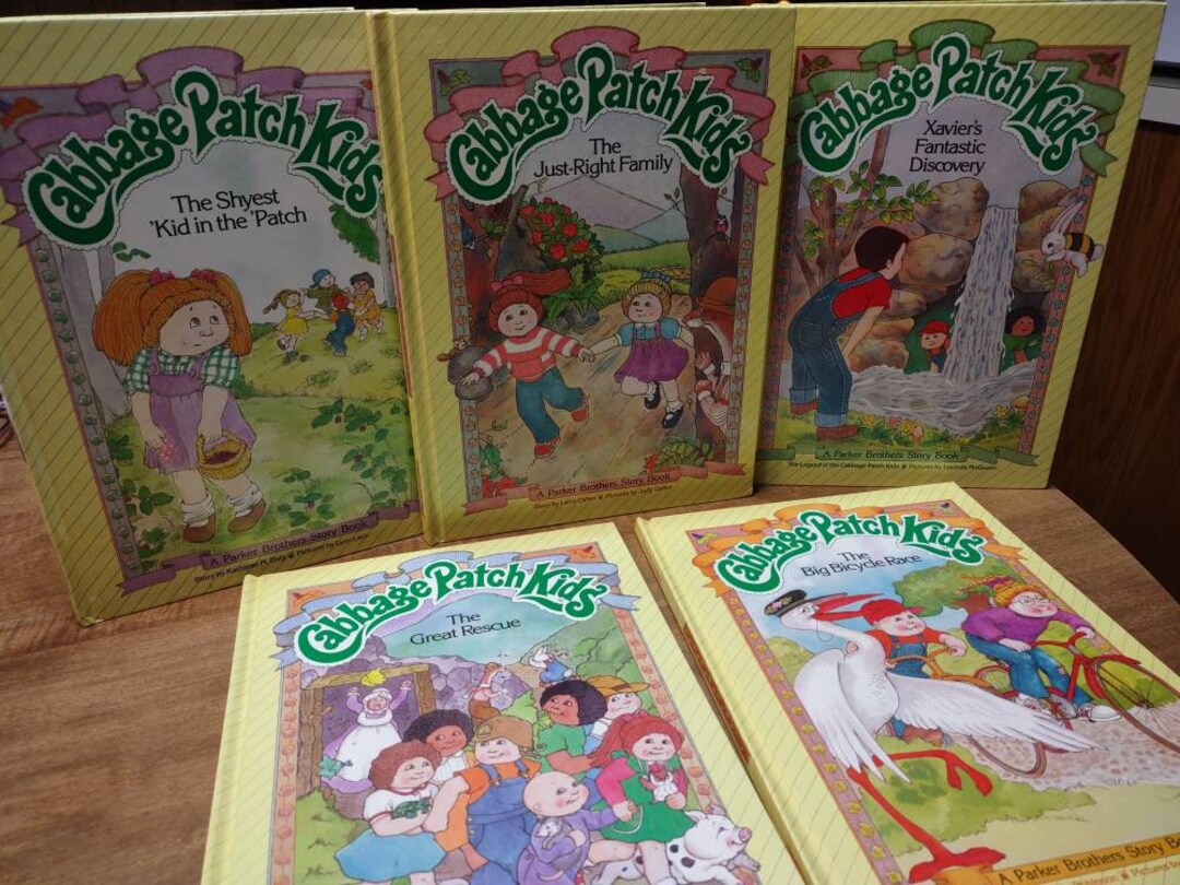 Cabbage Patch Kids Parker Brothers Story Book 5 Book LOT 1980s - Etsy