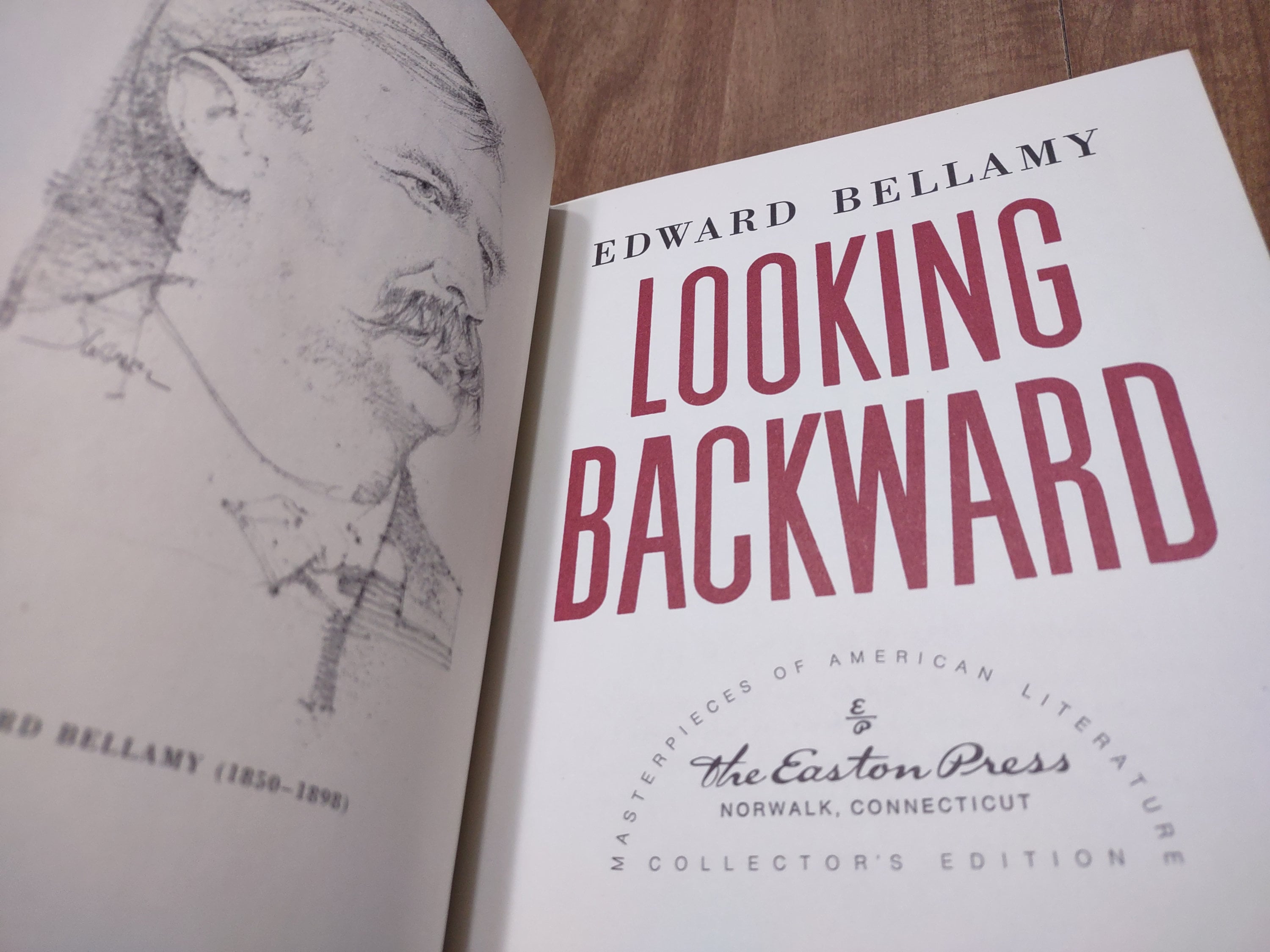 Mickey Rooney Signed Easton Press Bookplate Looking Backward by Edward ...