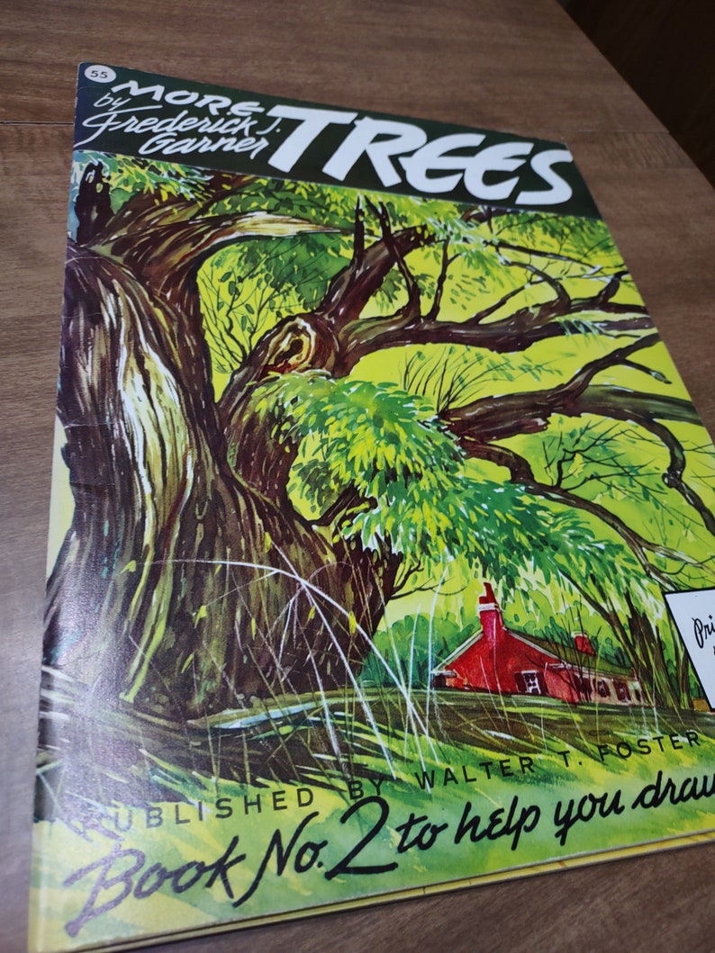 How to Draw Trees, More Trees, and Trees Shrubs Weeds 3 Book Lot by ...