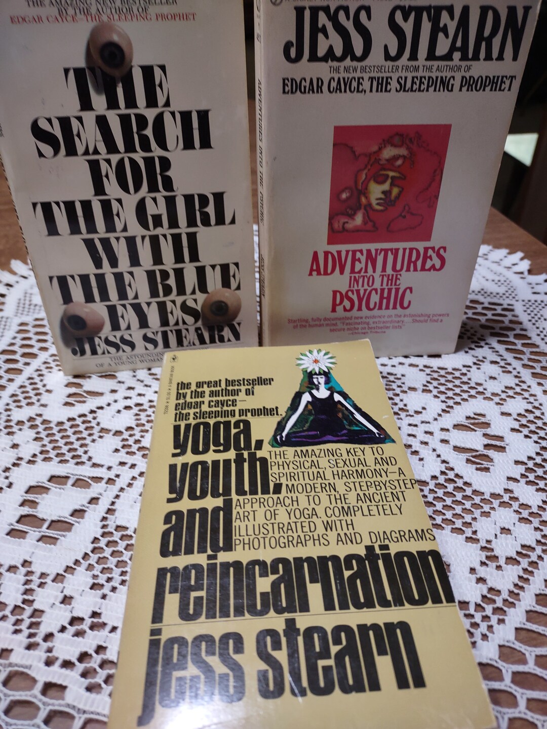 Lot of 3 Vintage Occult Jess Stearn Papebacks the Search for the Girl ...
