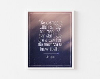 Carl Sagan Poster Quote - Etsy