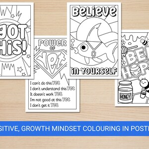 Growth Mindset and Mindfulness Colouring Sheets and Activity Pack ...