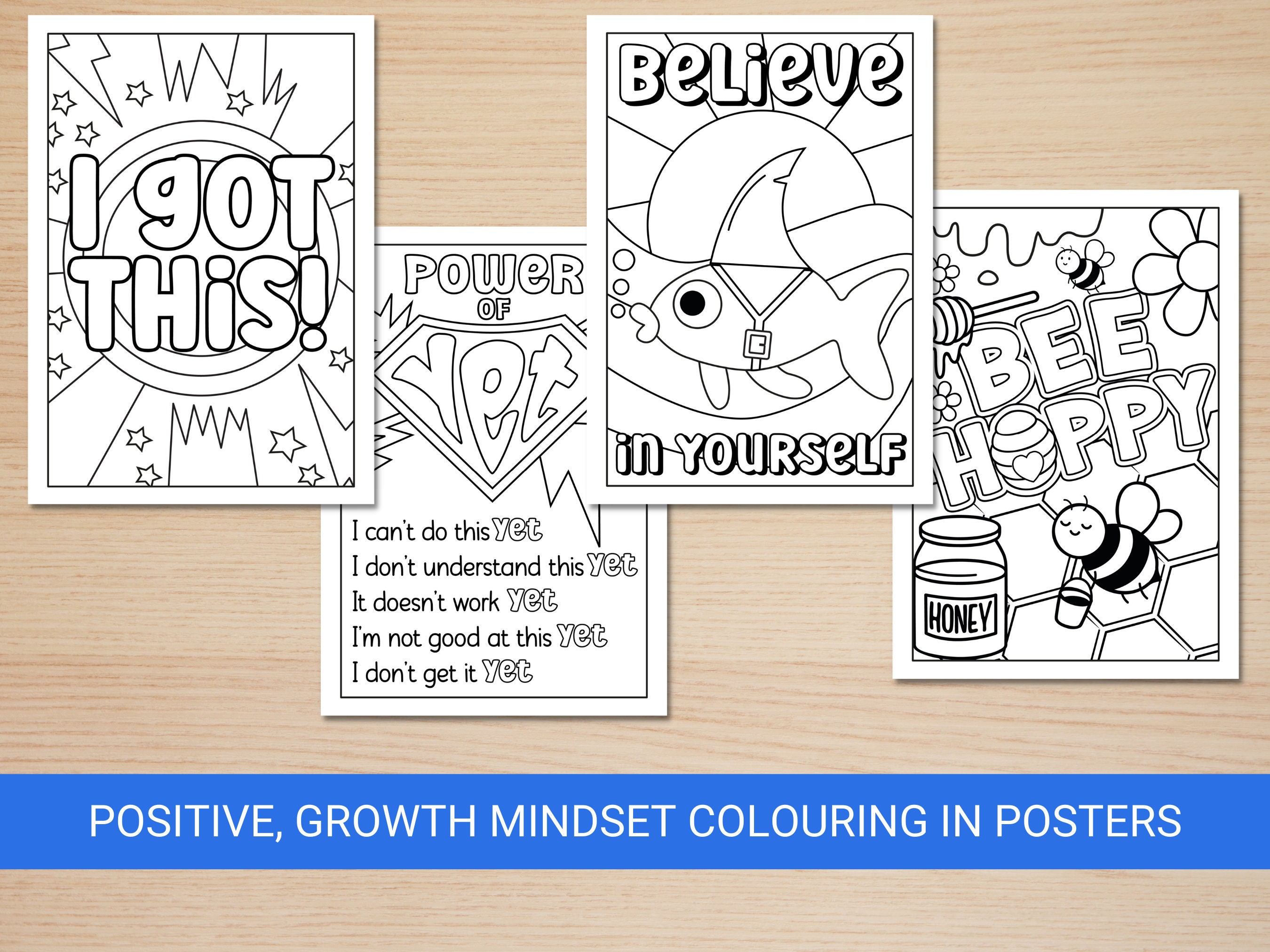 Growth Mindset and Mindfulness Colouring Sheets and Activity - Etsy