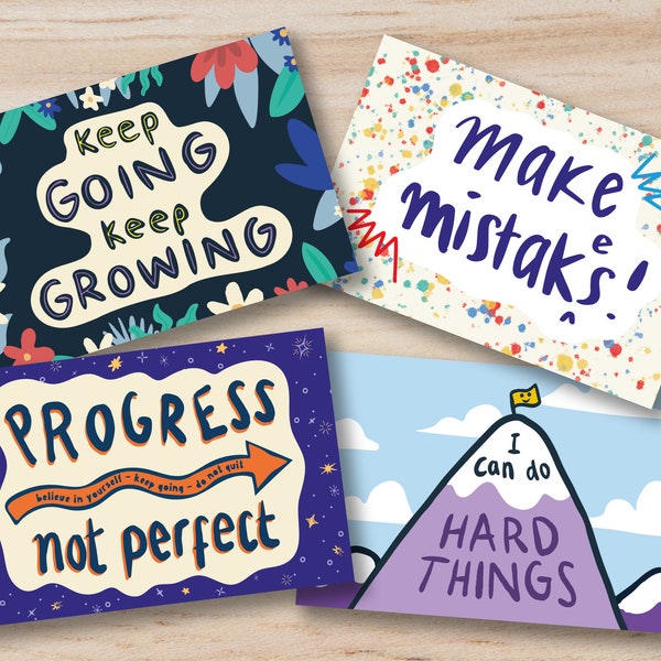 Motivational Postcards - Etsy UK