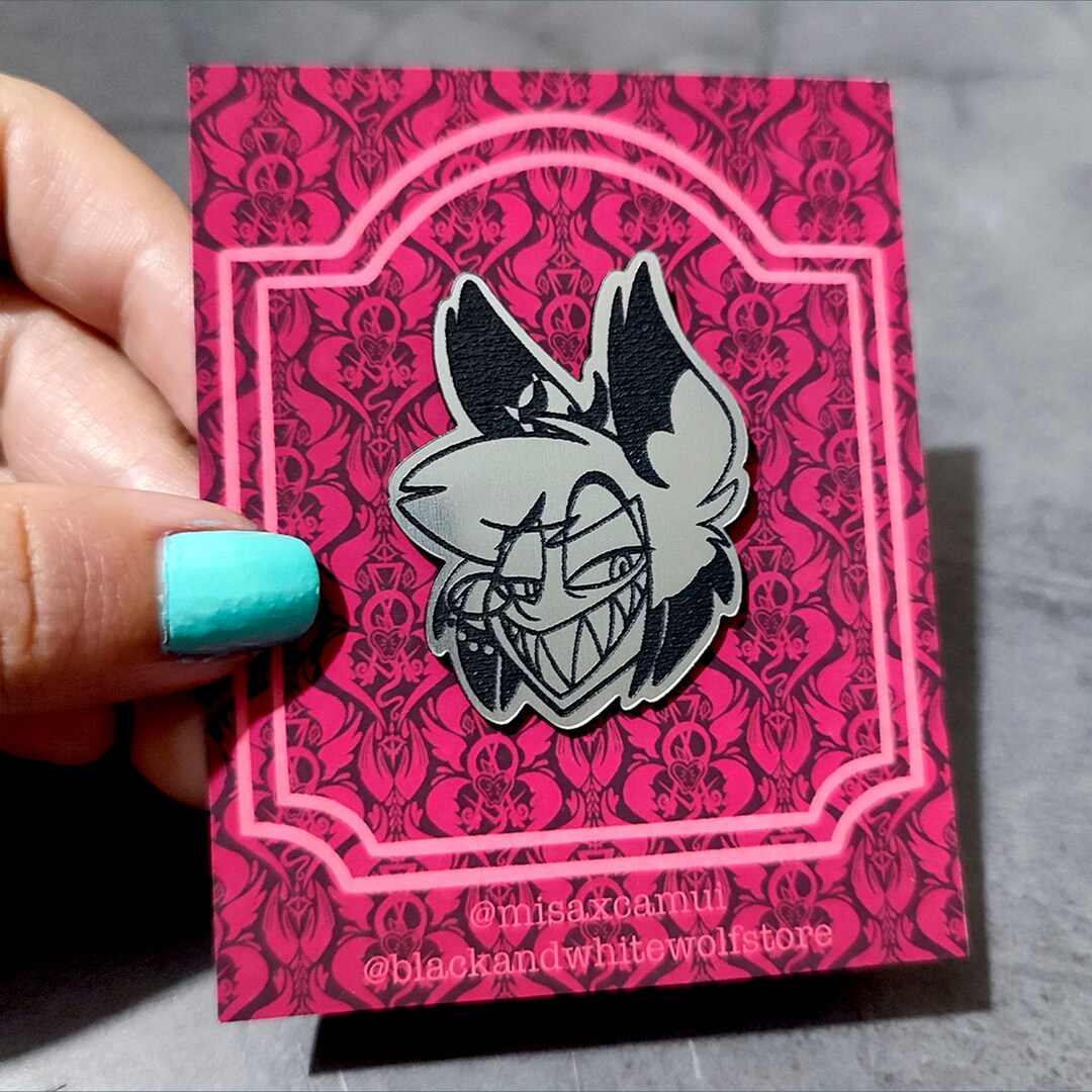 Hazbin Hotel Alastor Pin Fanart - Etsy