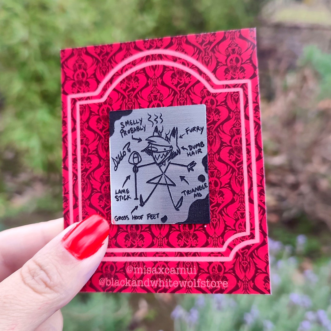 Hazbin Hotel - Alastor According to Vox Pin - Etsy