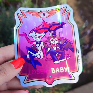 Holographic Vinyl Stickers: Loser Baby Hazbin Hotel - Etsy