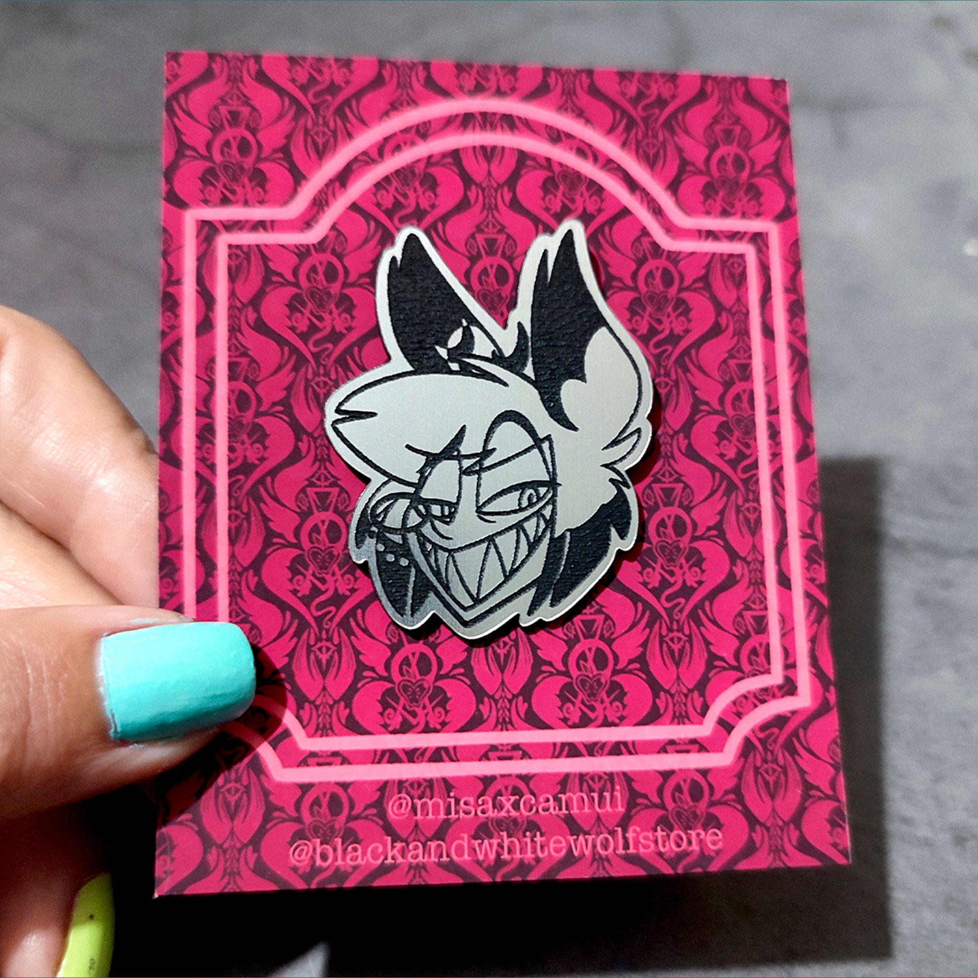 Hazbin Hotel Alastor Pin Fanart - Etsy