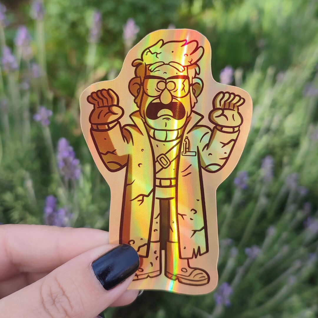 Holographic Vinyl Stickers: Ford Statue - Etsy