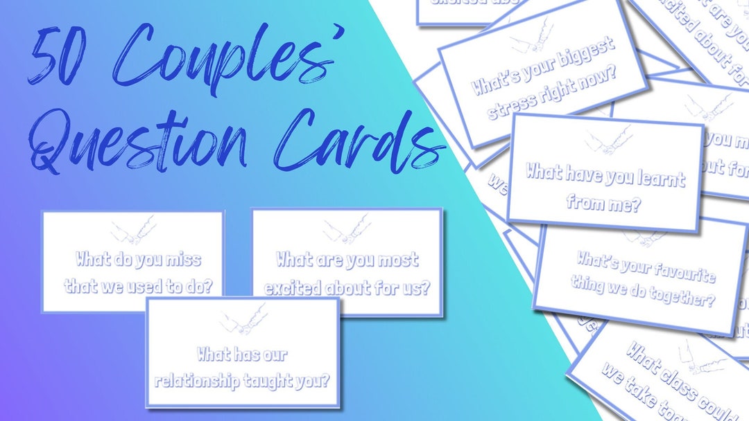 50 Couples Relationship Question Cards | Printable Relationship Cards ...