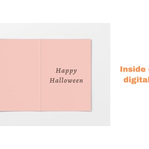 Printable Happy Halloween Card / Instant Download PDF - Etsy