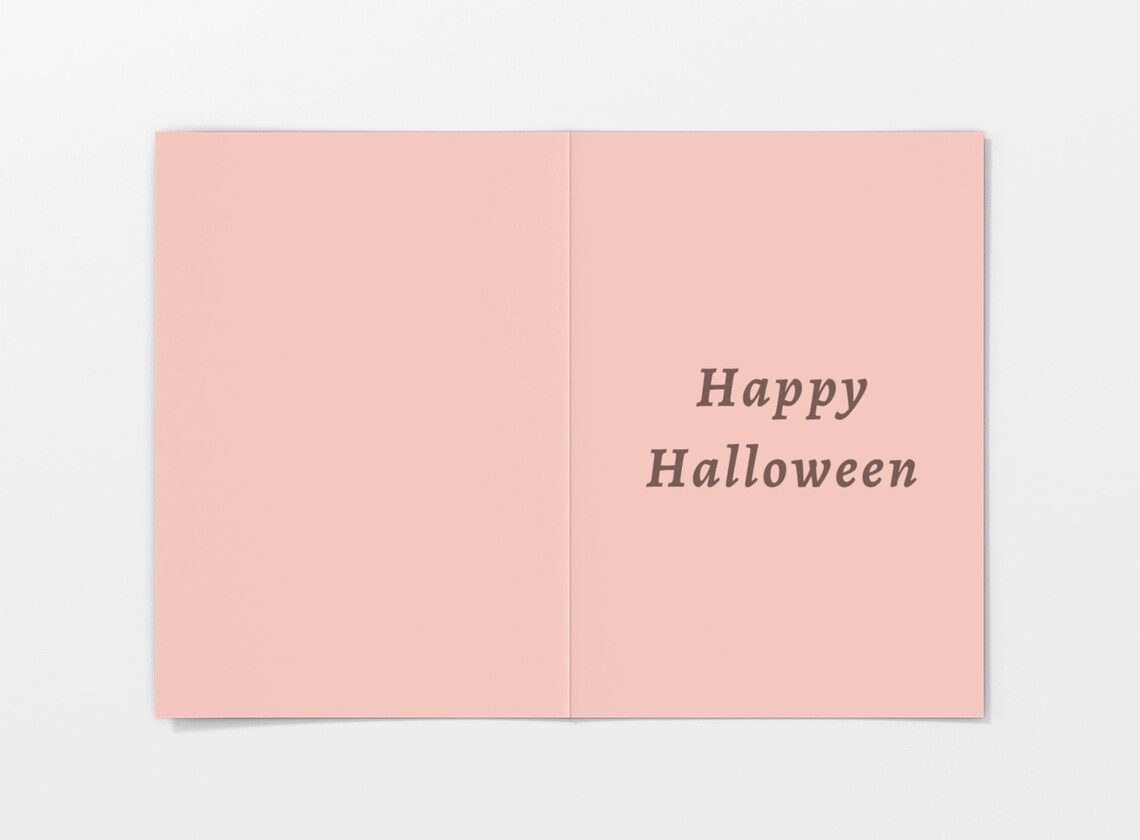 Printable Happy Halloween Card / Instant Download PDF - Etsy