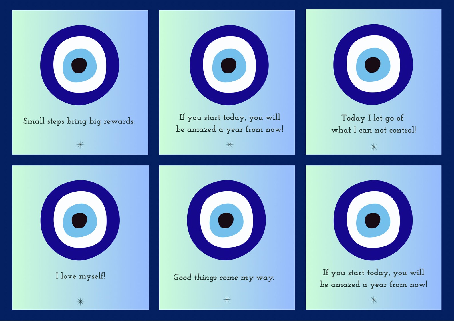 41 Evil Eye Affirmation Cards Printable – Spiritual Protection ...