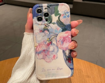 Blue Rose Phone Case - Etsy