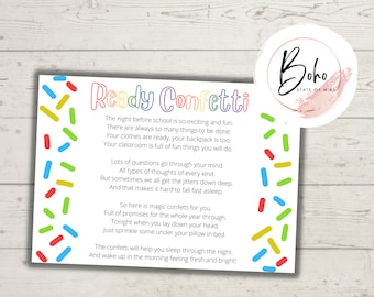 Ready Confetti - Night Before School - Instant Download - Etsy
