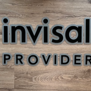Invisalign Provider Logo Sign, 3D Laser Cut Logo Sign, Personalized ...