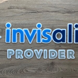 Invisalign Provider Logo Sign, 3D Laser Cut Logo Sign, Personalized ...