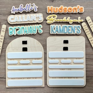 First Day of School Sign Personalized Interchangeable Velcro Names Last ...