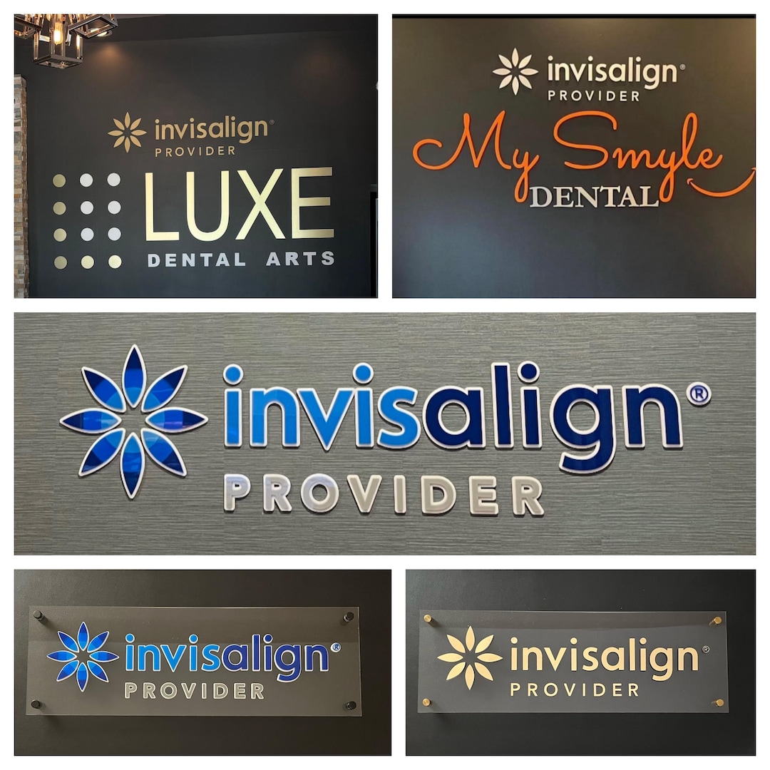 Invisalign Provider Logo Sign, 3D Laser Cut Logo Sign, Personalized ...