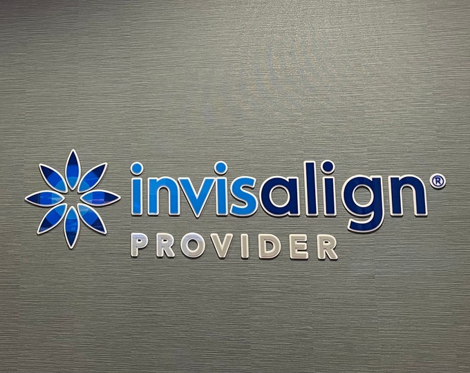 Invisalign Provider Logo Sign, 3D Laser Cut Logo Sign, Personalized ...