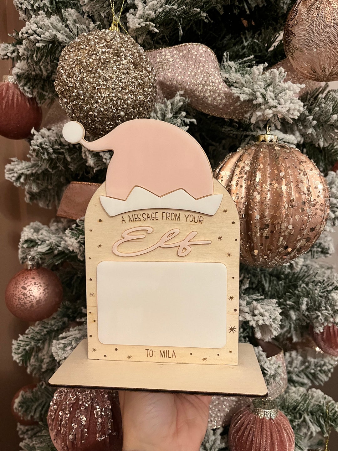 Message From Your Elf Sign - Personalized Elf Sign - Message From Your ...