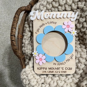 Mother's Day Fridge Magnet Photo Frame - Fridge Photo Magnet - Mother's ...