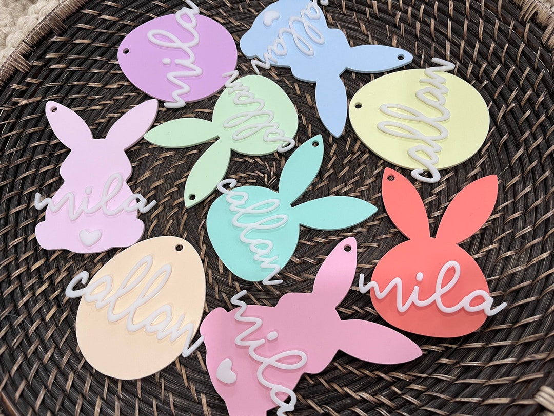 Easter Basket Name Tag, Personalized Easter Basket Name Tag, Custom ...