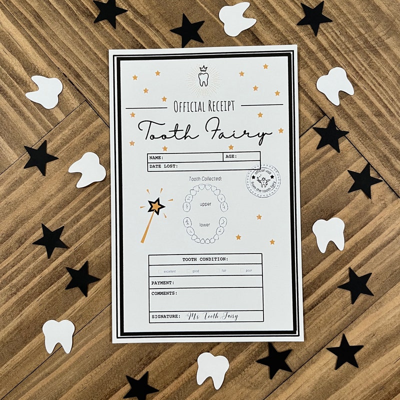 Lost Tooth Receipt - Etsy