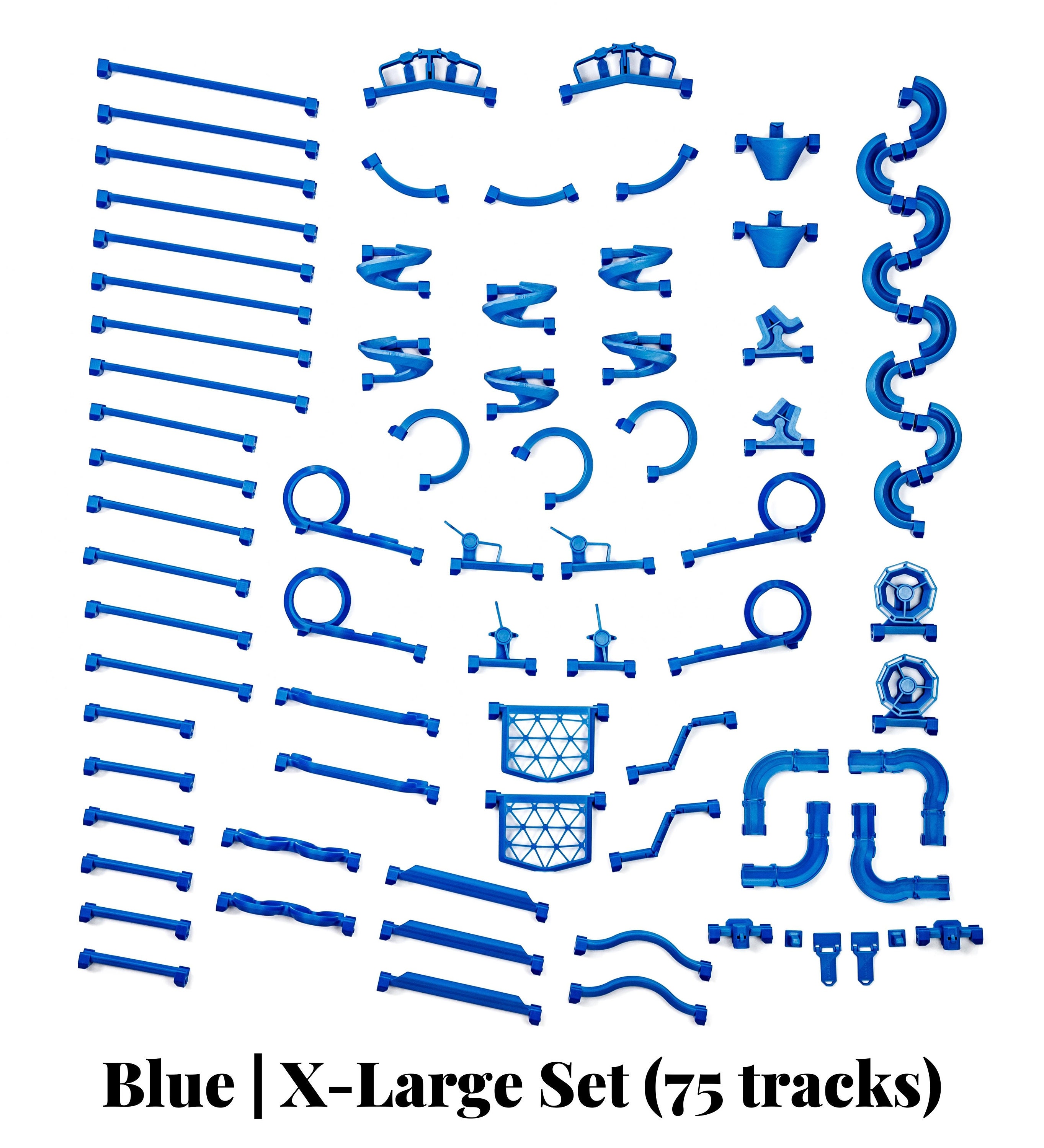 Magnetic Marble Run Set STEM Toy - Great for Kids and Adults! - Blue - Etsy