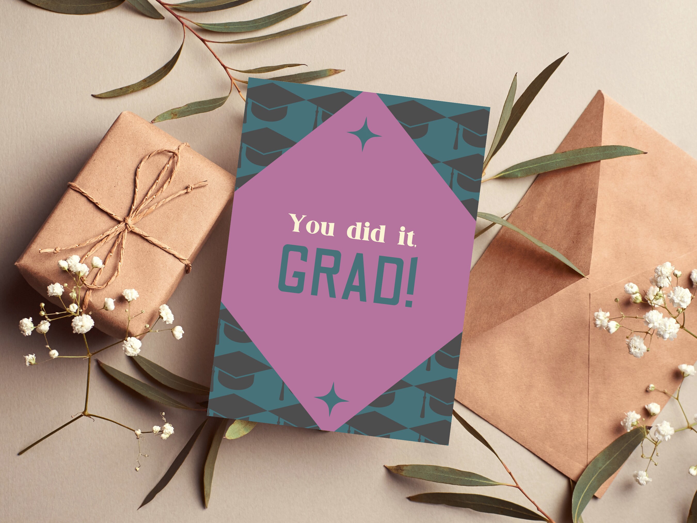 Printable Graduation Card Bundle Congrats Grad Use for Any Graduation 2 ...