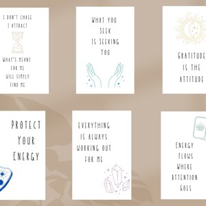 Manifestation Wall Art Bundle | Minimalist Wall Decor | Set of 8 ...