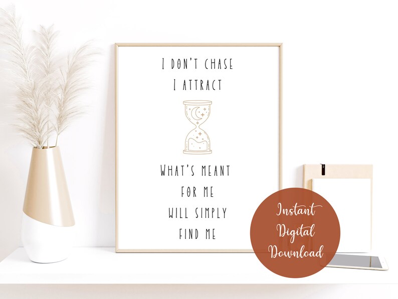 Manifestation Wall Art Bundle | Minimalist Wall Decor | Set of 8 ...
