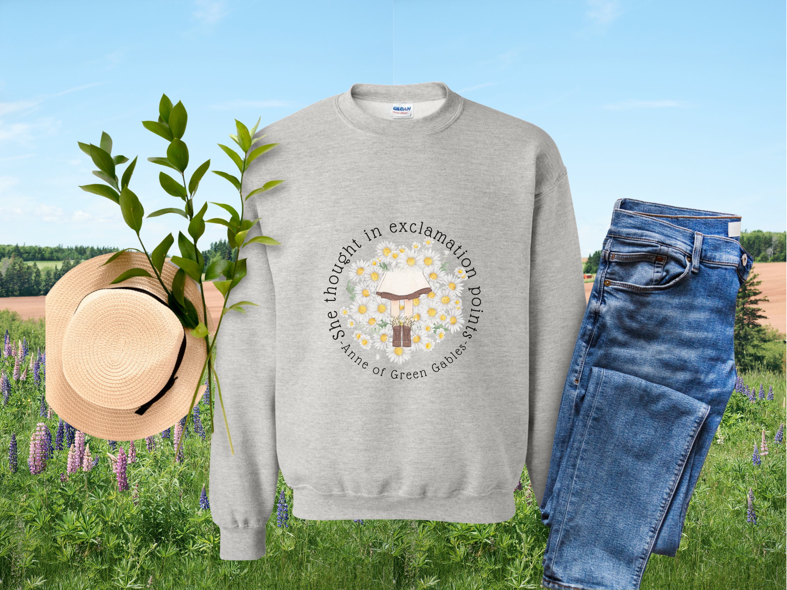 Anne With an E Sweatshirt, Book Lover Gift, Anne of Green Gables ...