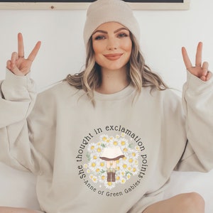 Anne With an E Sweatshirt, Book Lover Gift, Anne of Green Gables ...