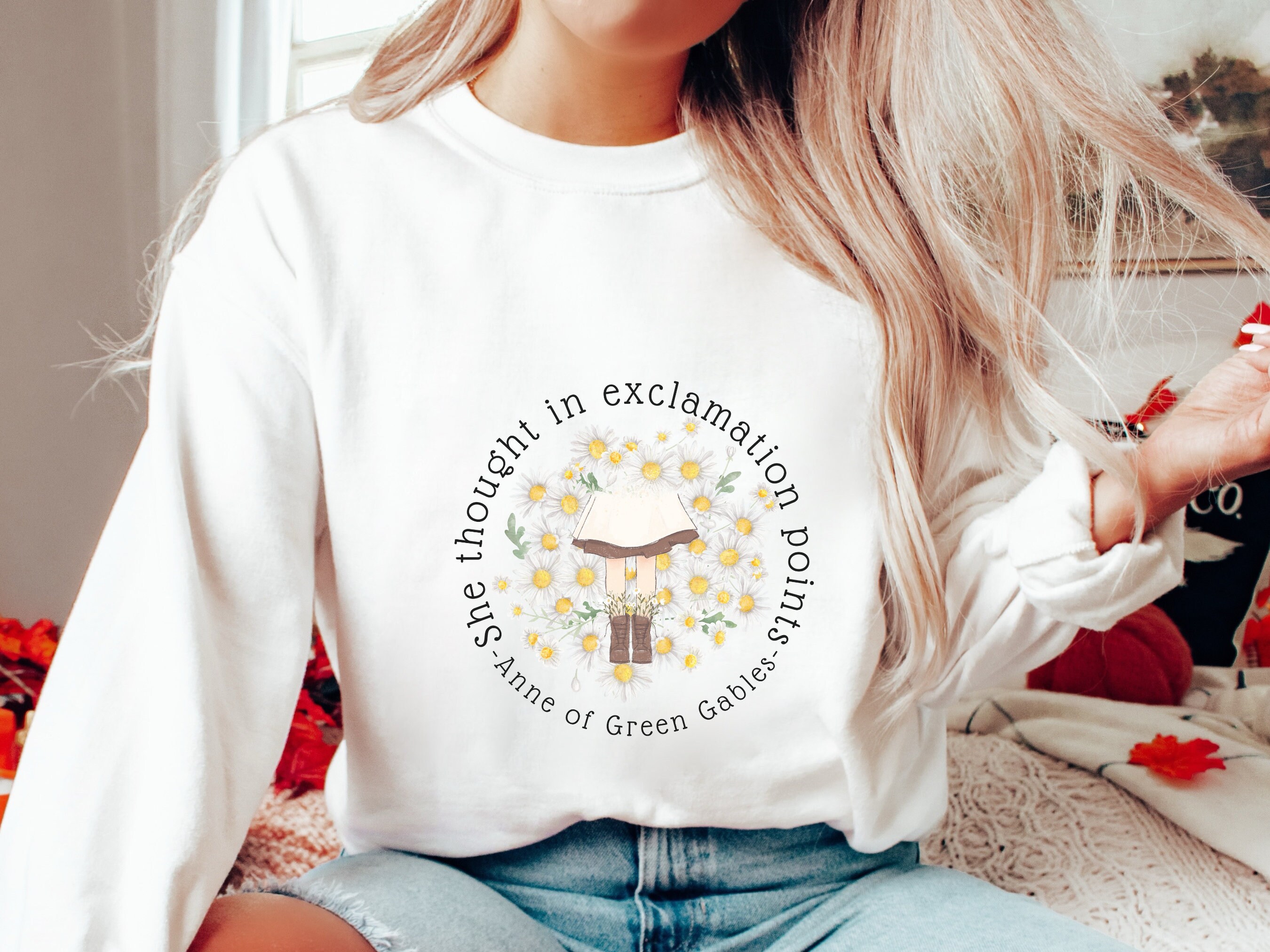 Anne With an E Sweatshirt, Book Lover Gift, Anne of Green Gables ...