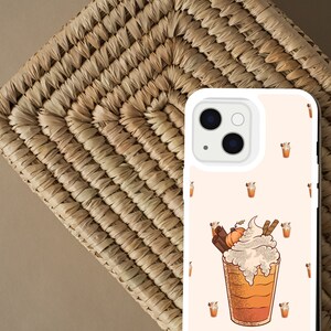 Cute Fall PSL Clear iPhone Case, Fall Coffee Themed Phone Case, Fall ...