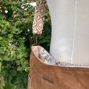 Medium-sized Waxed Canvas Compass Bag, Crossbody Bag, Rifle Paper ...