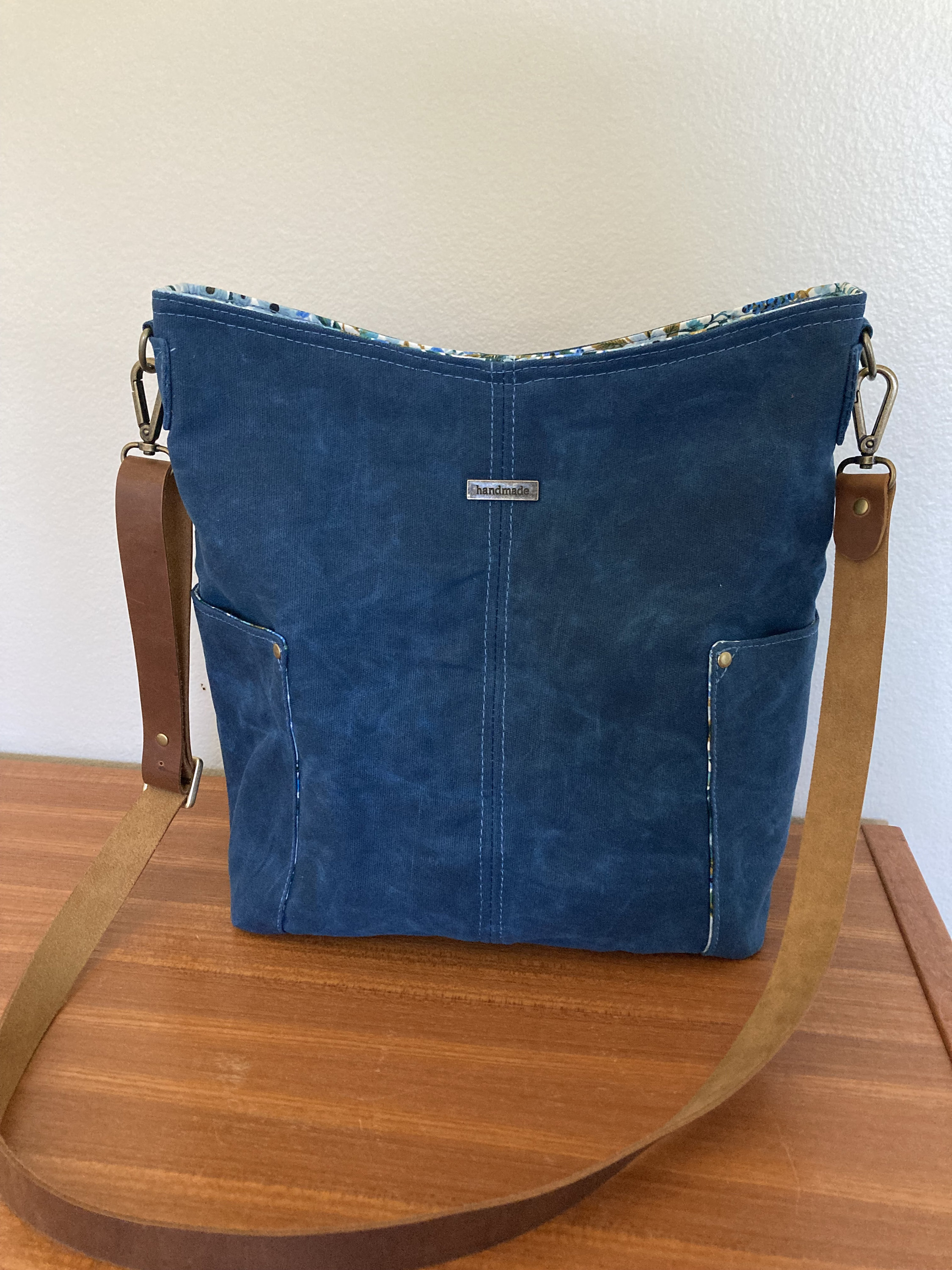 Large Waxed Canvas Compass Bag Crossbody Bag Rifle Paper - Etsy