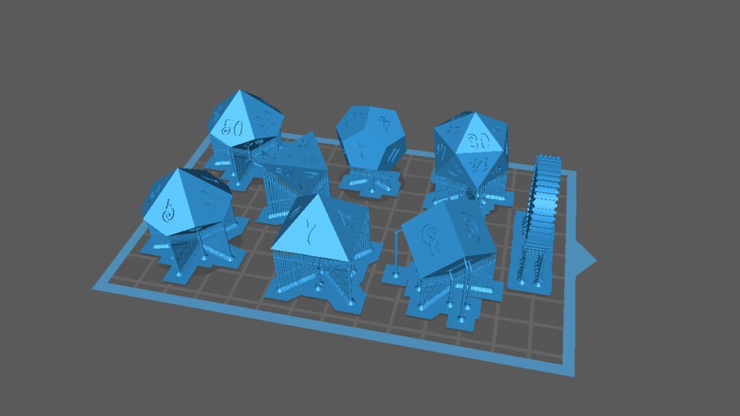 3d Printing Dice Files, Swirling - Etsy